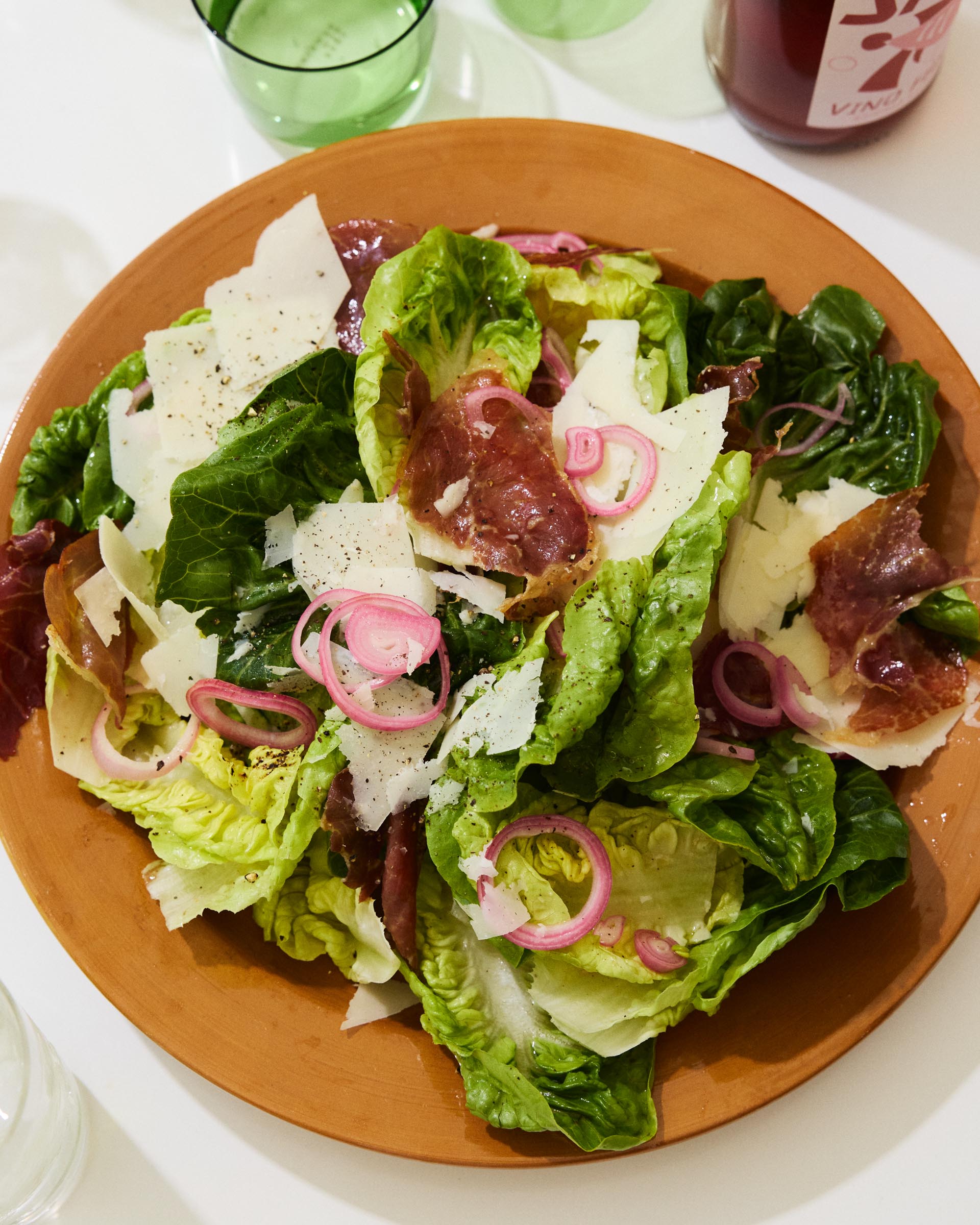 Little Gem, Pickled-Shallot, Parmigiano and Prosciutto Salad – Odette ...