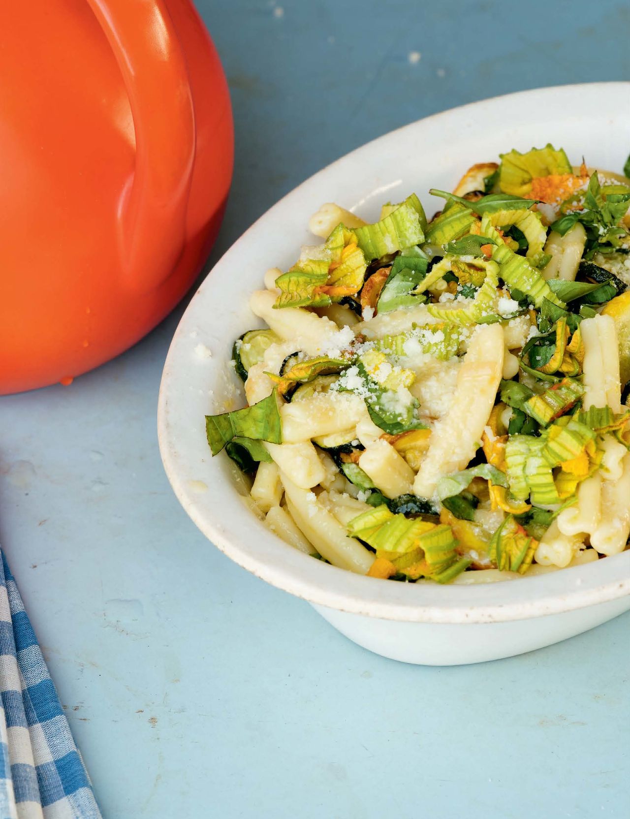 Fried Zucchini and Basil Casarecce – Odette Williams